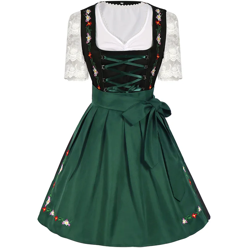 Simple Classic Dirndl Dress with Apron | Free Shipping!